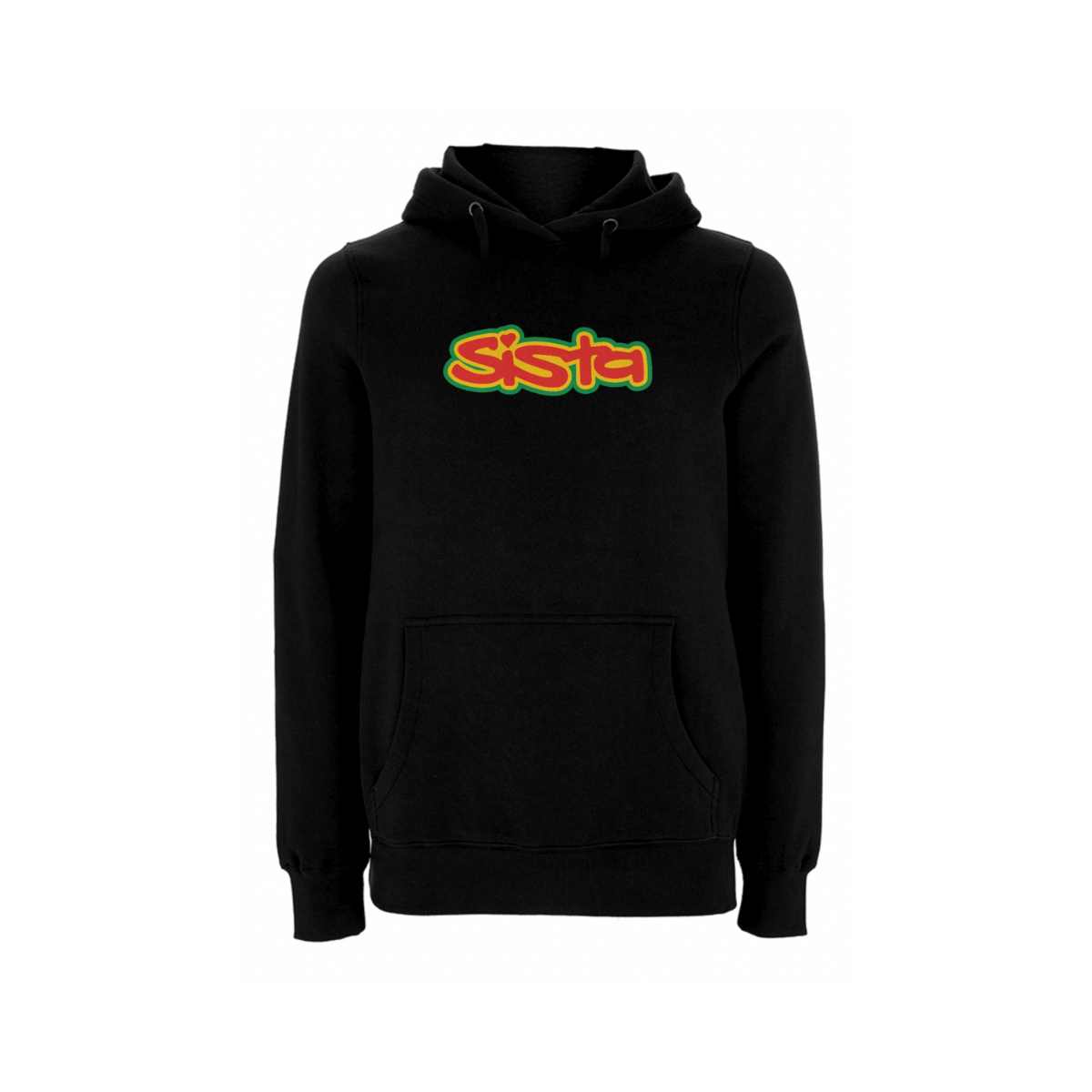 Sista Large Logo Front Print Hood – Dready Original