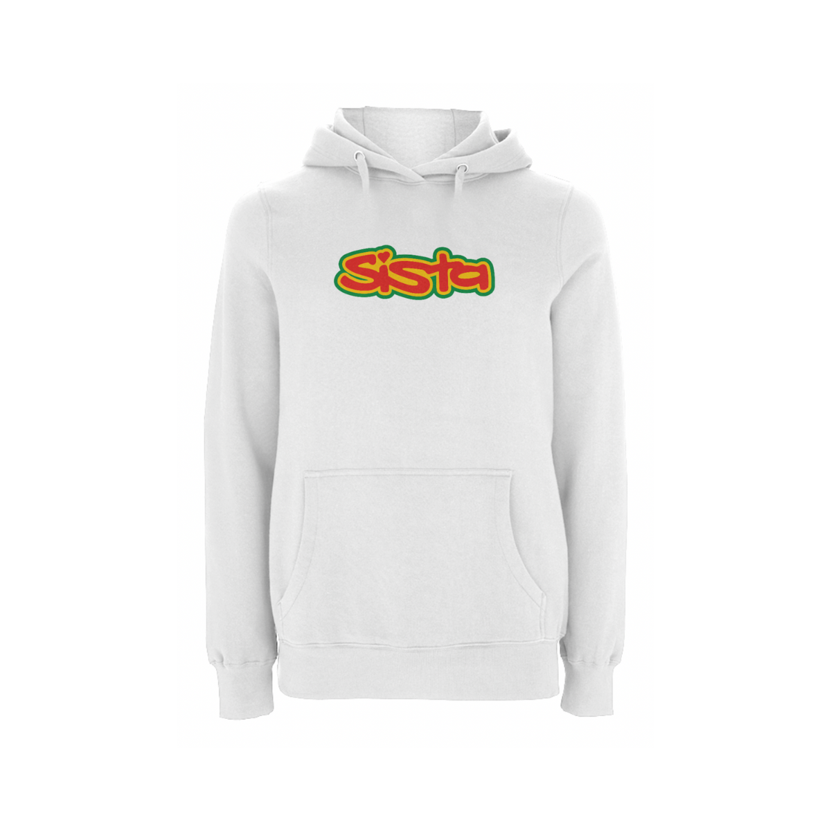Sista Large Logo Front Print Hood – Dready Original